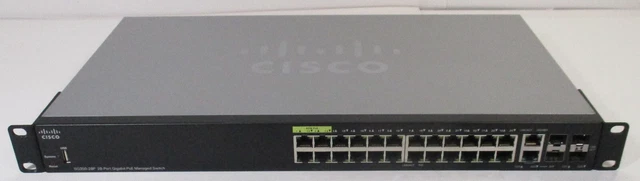 CISCO SG350-28P GIGABIT 28-Port PoE Managed Switch $135.00 - PicClick
