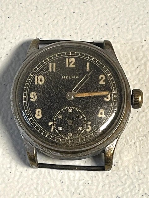 VINTAGE GERMAN MILITARY WW2 Helma Men's Watch Service £20.47 - PicClick UK