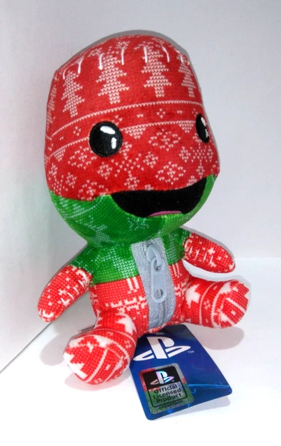 PLAYSTATION STUBBINS LBP3 Holiday Knit Christmas Sackboy Plush Soft Toy ...