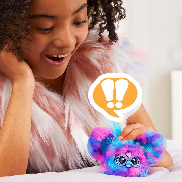 FURBY FURBLETS LUV-LEE Mini Peluche Électronique Parlante Bleue EUR 11 ...