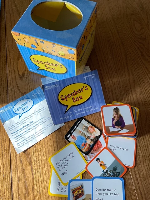 LEARNING RESOURCES SPEAKER’S Box-Speech/Language Therapy Game-Education ...