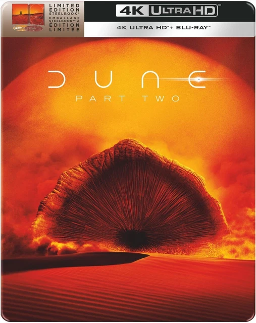 DUNE PART TWO - Steelbook [4K UHD + Blu-ray] New!! $89.99 - PicClick CA