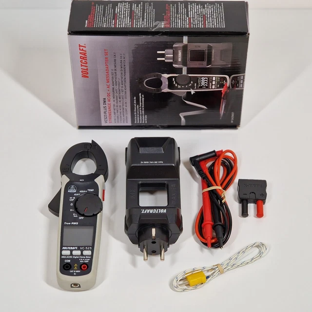 VOLTCRAFT VC523 PLUS DMA Stromzange Digital CAT III 600V Messgerät ...