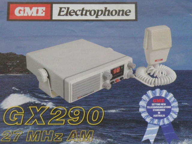 ORIG.SALES&INFO SHEET FOR Gme Electrophone Gx290 Hf Marine12Ch Radio ...