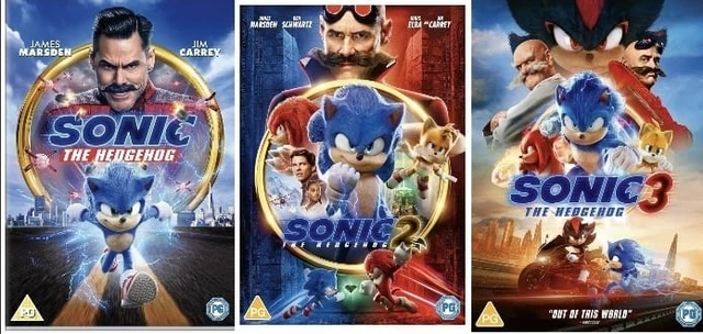 SONIC THE HEDGEHOG 1 2 3 DVD Movie Collection. 1-3 £29.57 - PicClick UK