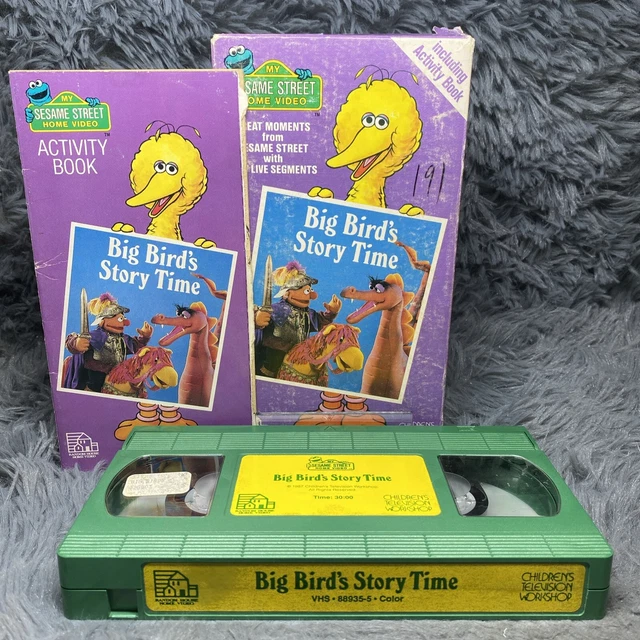 MY SESAME STREET Home Video Big Bird's Story Time VHS 1987 Classic ...