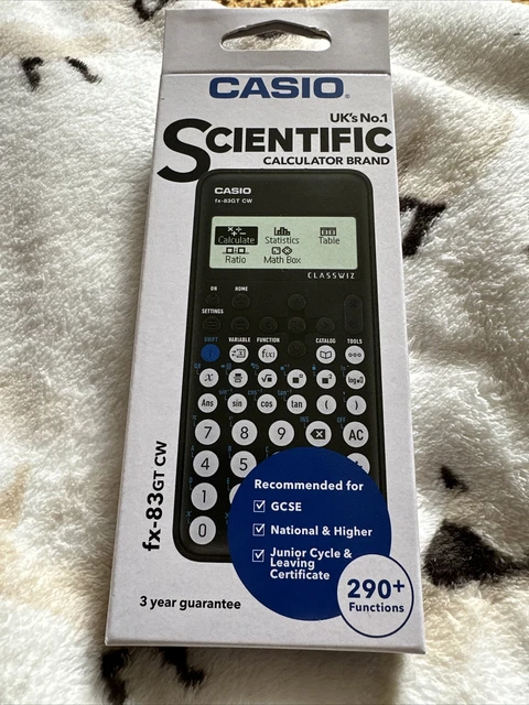 CASIO FX-83GT CW /FX-83GTX SCIENTIFIC CALCULATOR BLACK, GCSE,AS & A ...