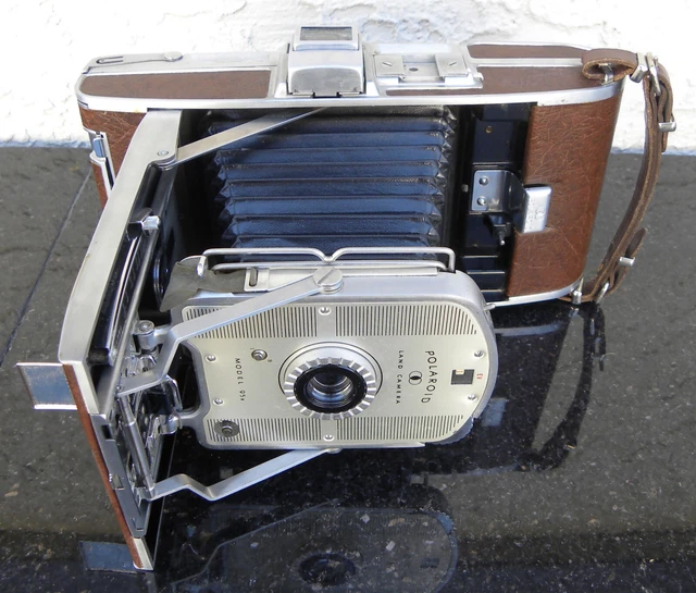 POLAROID LAND CAMERA Model 95B SpeedLiner Folding Bellows 1954 Tested £ ...