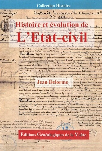 HISTOIRE ET ÉVOLUTION de l'état civil EUR 54,99 - PicClick FR