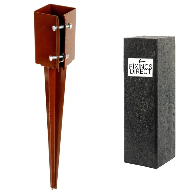 75MM (3&) INDUSTRIAL Fence Post Spike Support 600mm Long With Free ...