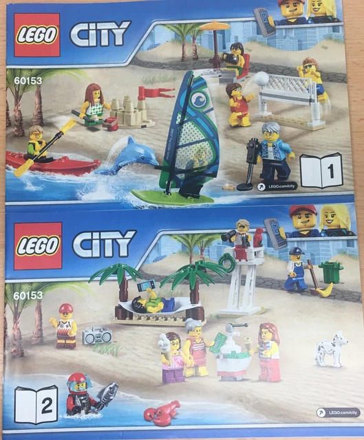 LEGO® CITY PEOPLE Pack Fun at the Beach Set 60153 - cty0757 - cty0771 £ ...