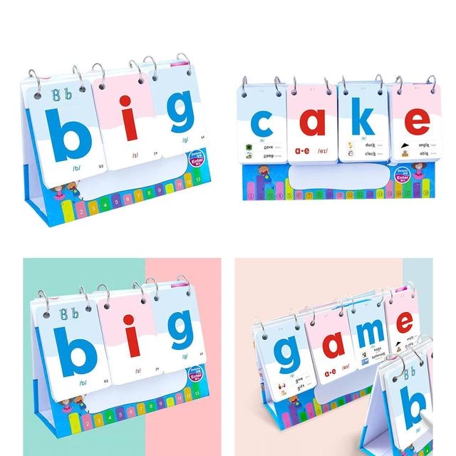 PHONICS ALPHABET CALENDAR Flash Cards Learn Word Vowel Consonant Sight ...