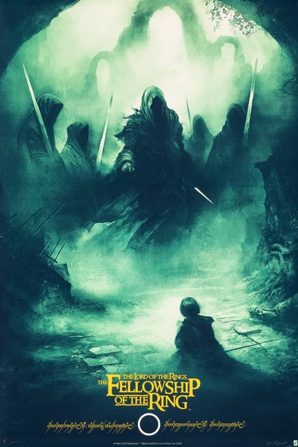 THE FELLOWSHIP OF The Ring Poster RARE Ian Mckellen Elija Wood 24x36 £ ...