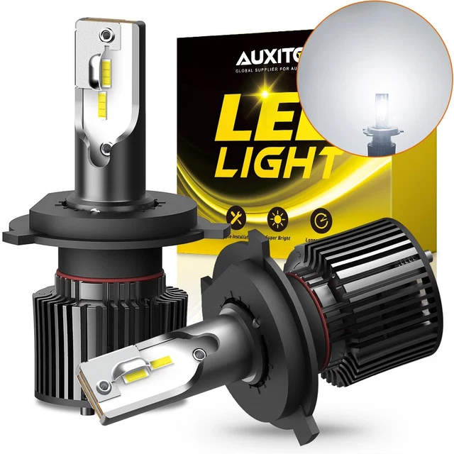 AUXITO 9003H4 CSP Headlight LED Bulb Conversion Kit High Low 8000LM ...