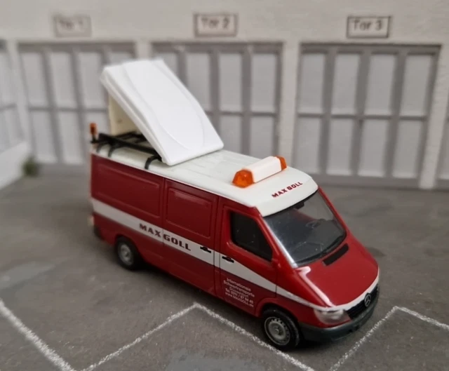 MERCEDES BENZ MB Sprinter Max Goll BF3 Herpa 1:87 Schwertransport H0 ...