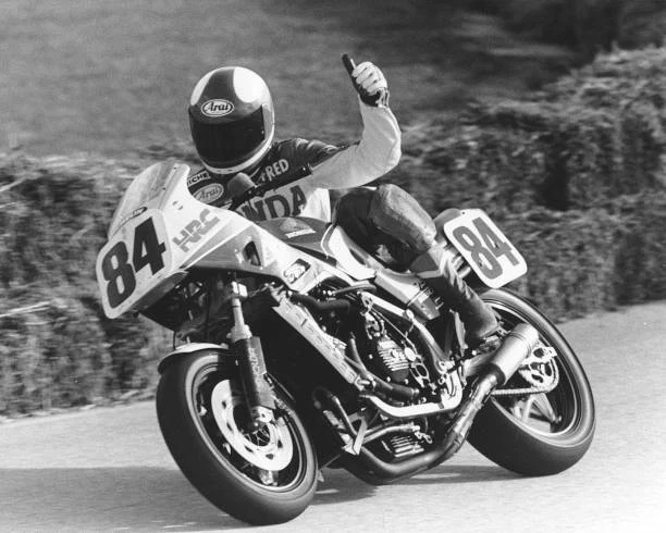 FRED MERKEL MOTORCYCLE AMA Superbike Champion Old Motor Racing Photo ...
