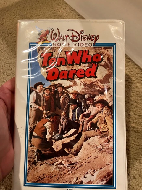 WALT DISNEY HOME video Ten Who Dared vhs very rare old white clam shell ...