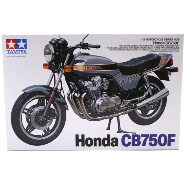 TAMIYA HONDA CB750F Motorcycle Model Kit 14006 Highly Detailed Scale 1/ ...