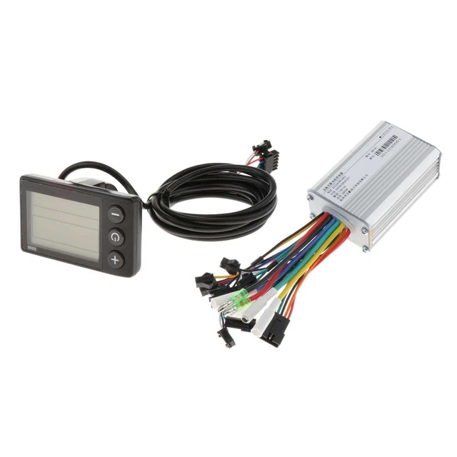BRUSHLESS MOTOR CONTROLLER LCD Display Panel Throttle Dashboard Ebike ...