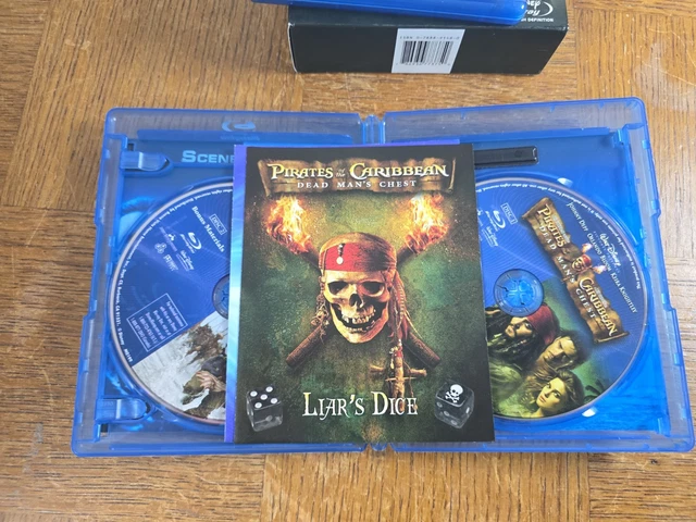DISNEY PIRATES OF the Caribbean 3-Movie Hi-Def Blu-ray Collection Box ...