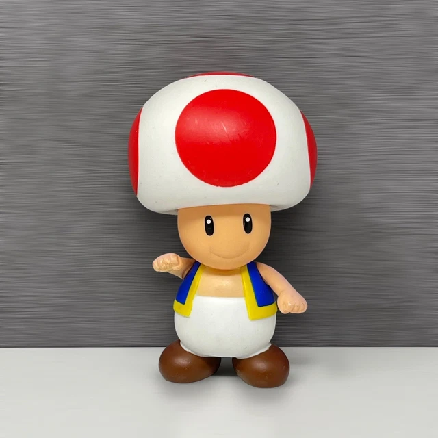 NINTENDO TOAD (SUPER Mario Bros.) Action Figure Toy | 4" £5.00 ...