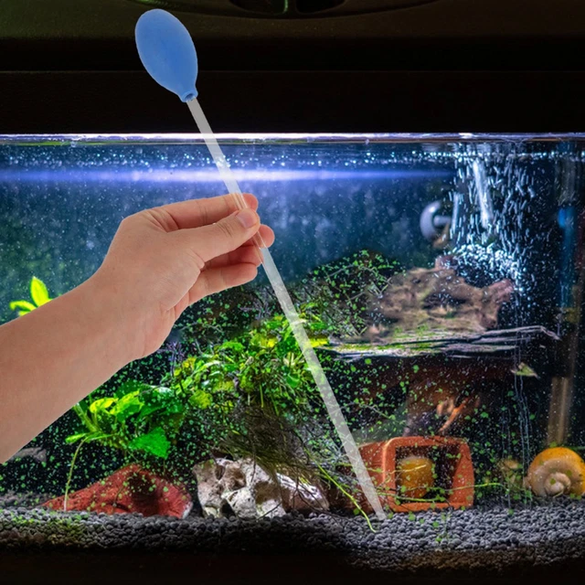 AQUARIUM EXCRETA CLEANER Small Fish Tank Cleaner Waste Coral Feeding ...