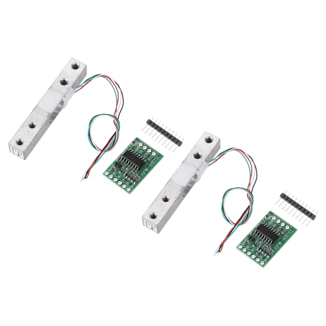 2 SET DIGITAL Load Cell Weight Sensor 1KG + HX711 Module Weighing ...