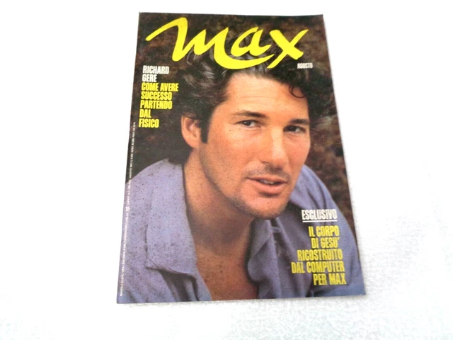 MAX RIVISTA DI Moda Cinema E Cultura Anno I N°5 Agosto 1985 Richard ...
