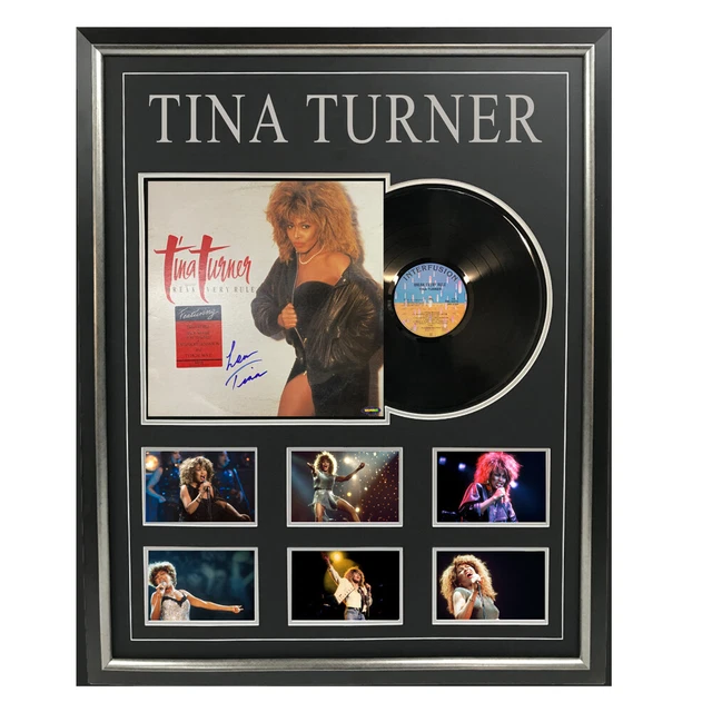 TINA TURNER – BREAK EVERY RULE Hand Signed and Framed Album Cover £517. ...