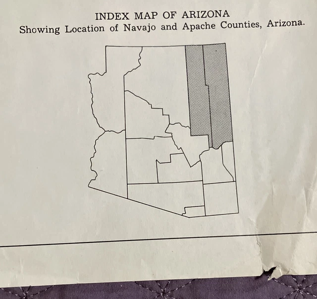 GEOLOGIC MAP OF Navajo and Apache Counties, Arizona incl. Canyon de ...