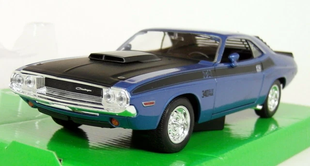 NEX MODELS 1/24-27 Scale - 1970 Dodge Challenger T/A Blue Diecast model ...