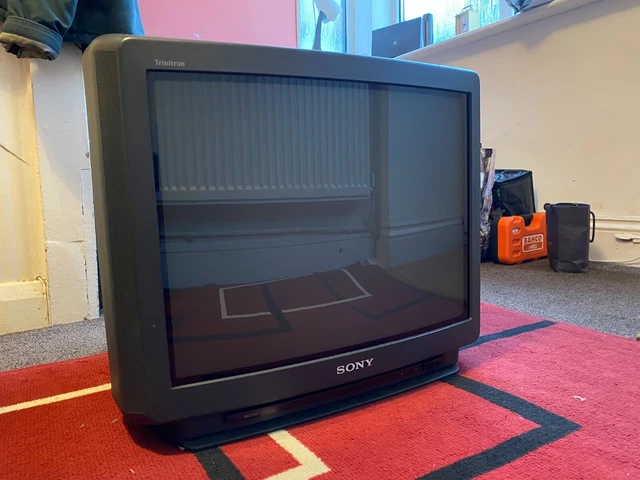SONY CRT COLOUR TV HiBlack Trinitron Screen KV-21X1U 21inch Faulty ...