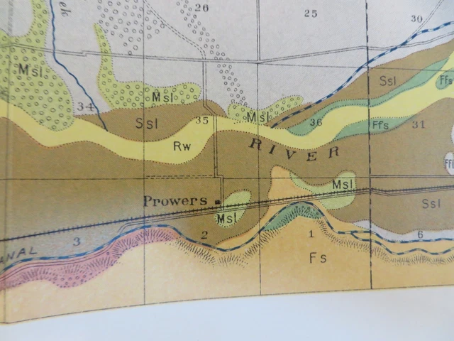 1902 ANTIQUE MAP Colorado Lamar Prowers Fort Lyon Canal 28 X 17" #8802 ...