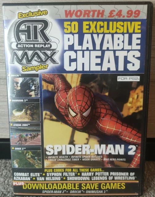 PS2 AR MAX Sampler Exclusif Jouable Tricherie Spiderman 2 + Download ...