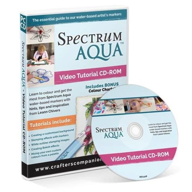CRAFTERS COMPANION SPECTRUM aqua Video Tutorial CD-ROM DVD Top-quality ...
