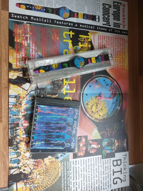 SWATCH WATCH,JEAN MICHEL Jarre Manchester Concert 1993, Cd & Magazine £ ...