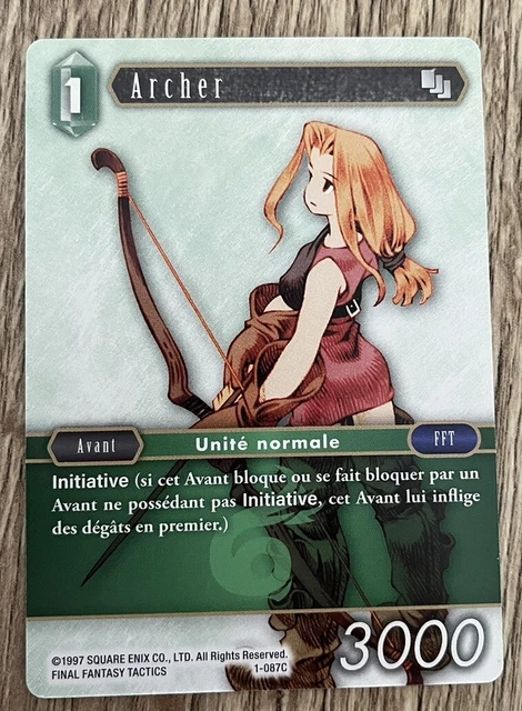 CARTE 1-088C ARCHER Final fantasy trading card game Square Enix EUR 1 ...