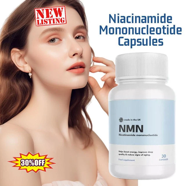 30PCS NMN CAPSULES Nicotinamide Mononucleotide AntiAgeing DNA Repair ...