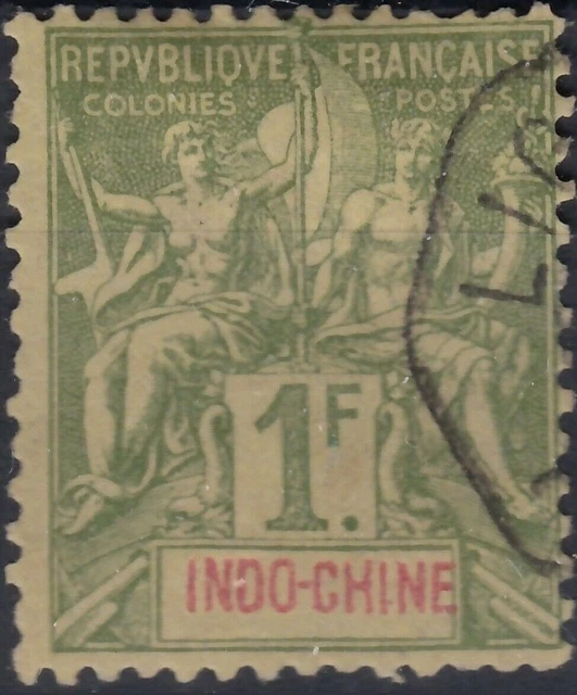 TIMBRE INDOCHINE TYPE Groupe 1F Olive N° 15 Avec Obliteration Maritime EUR 12,00 - PicClick FR