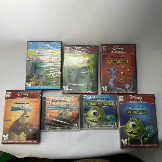 7X PC CD Disney Interactive Games Bundle Monsters Inc. Windows 95/98/me ...