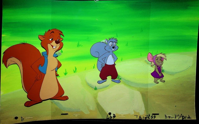 ONCE UPON A Forest 1993 The Endangered Production Cel & Pan Back Hanna ...