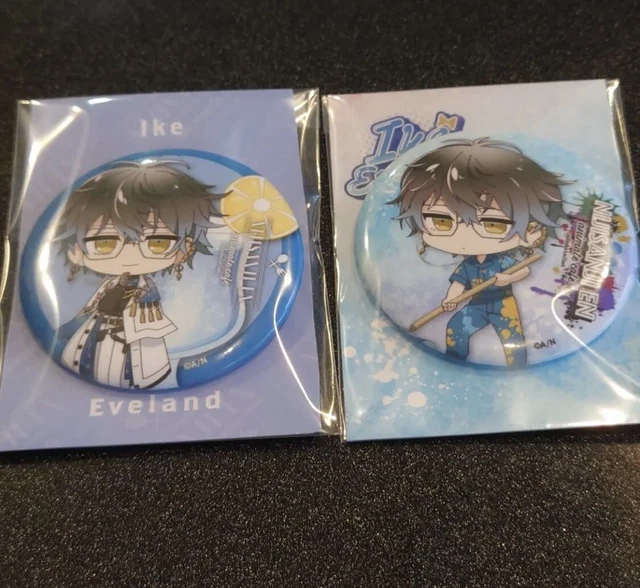 NIJISANJI EN X Animate Cafe 2022 IIke Eveland Tin Badge Set JAPAN ...