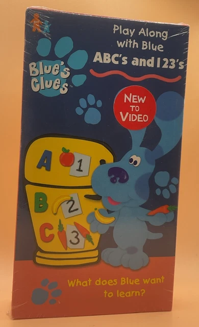 BLUE'S CLUES - ABC's and 123's VHS 1999 *SEALED w/ Hype Sticker* Blues ABCs 123s £17.77 ...