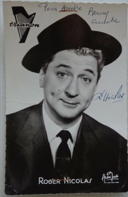 RARE PHOTOGRAPHY ACTOR Roger Nicolas Dedication Original £15.71 ...