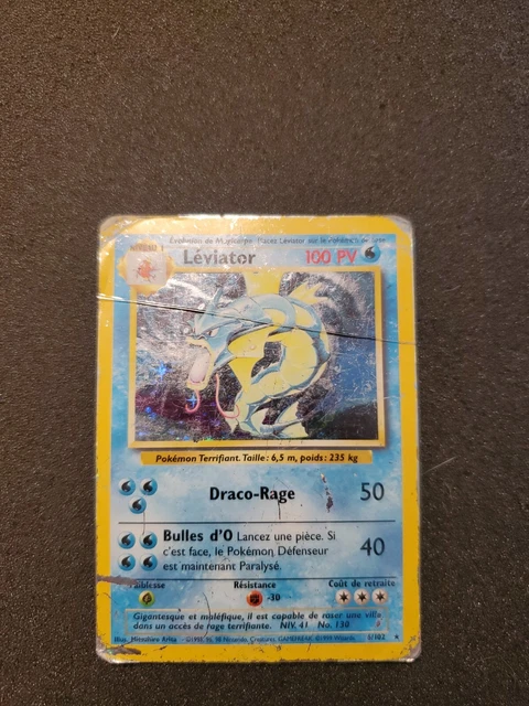 CARTE POKÉMON LEVIATOR 6/102 HOLO SET DE BASE VF WIZARDS EUR 10,00 ...