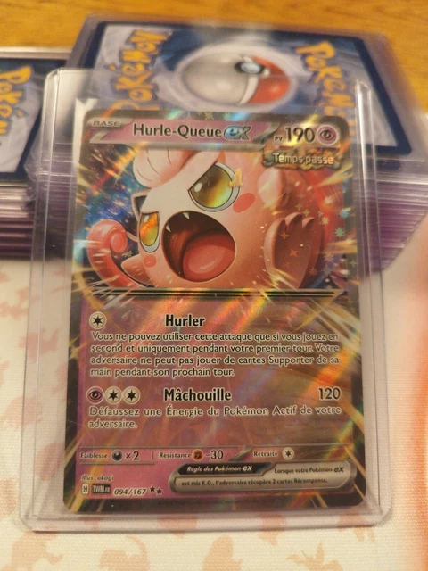 CARTE POKÉMON HURLE-QUEUE EX 094/167 EV06 Mascarade Crépusculaire EUR 2 ...