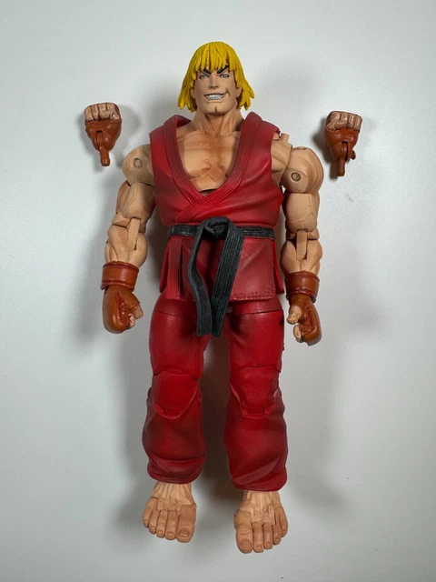 FIGURINE ARTICULÉE 2009 Neca Street Fighter 4 KEN MASTERS - lâche ...
