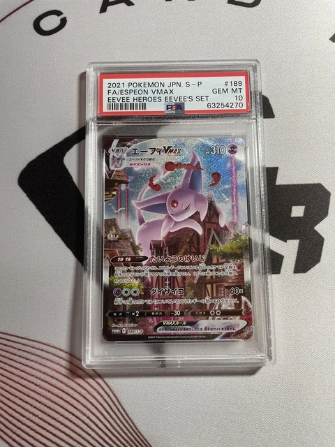 POKEMON CARD ESPEON Vmax 189/S-P PSA10 Promo Eevee Heroes Japanese EUR 670,00 - PicClick FR