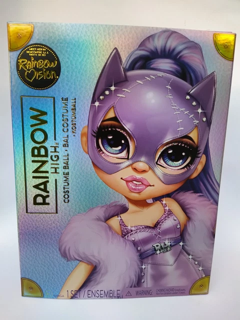 RAINBOW HIGH VISION Costume Ball bambola bambola viola Willow Cat MGA ...
