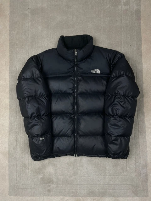 THE NORTH FACE Womens Nuptse 700 Black Extra large Puffer Down Jacket £ ...